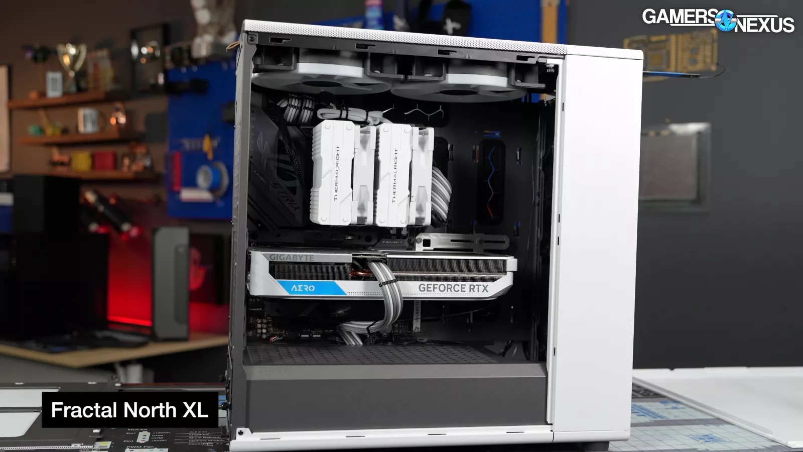 Fractal North XL Case Review & Benchmarks: Wood Panels & Mesh | GamersNexus