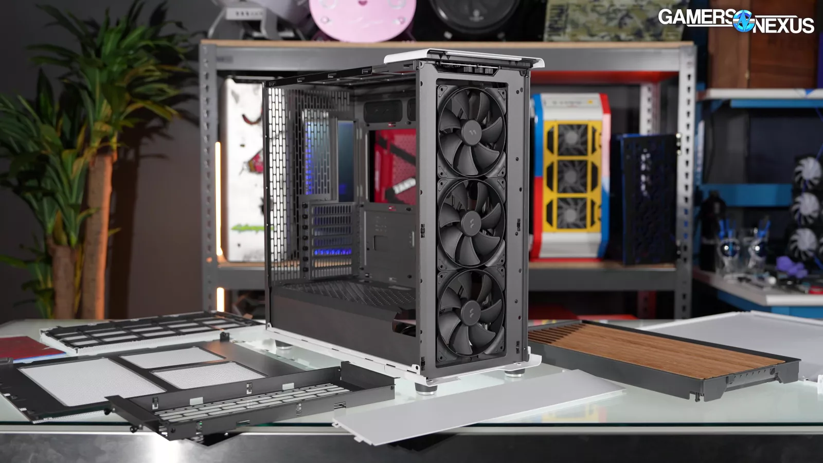 Fractal North XL Case Review & Benchmarks: Wood Panels & Mesh | GamersNexus
