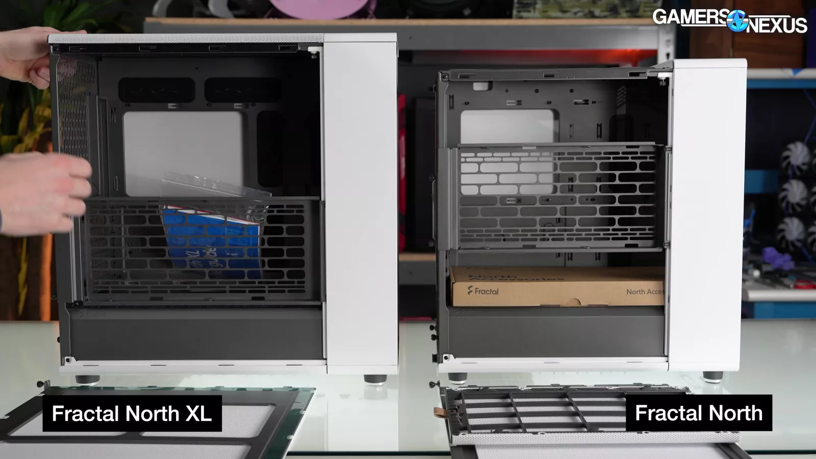 Fractal North XL Case Review & Benchmarks: Wood Panels & Mesh | GamersNexus